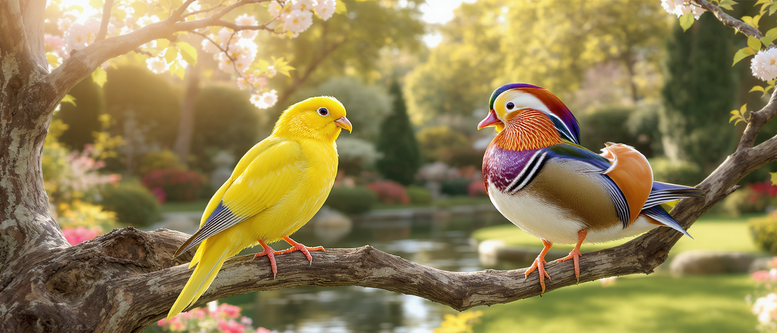 Canari vs Mandarin : Quel oiseau chanteur choisir ? 🎶🐦